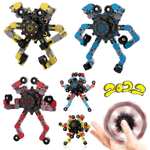 Toys | Transformable Robot Fingertip Fidget Deformation Mechanical ...